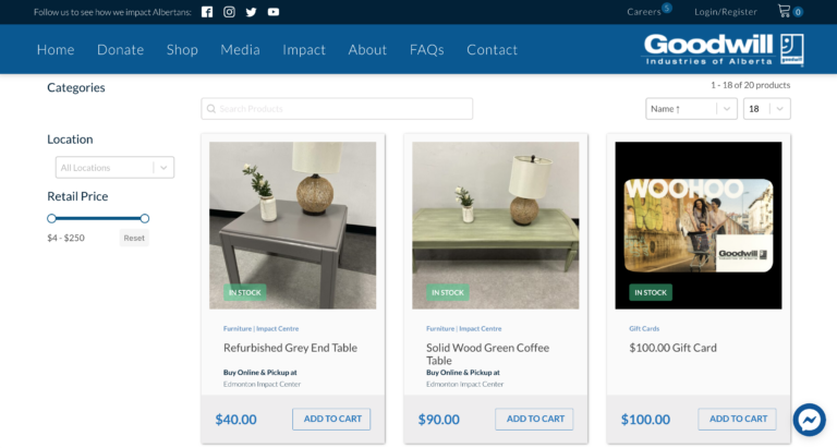 Goodwill Online Thrift Store ★ Goodwill Industries Of Alberta
